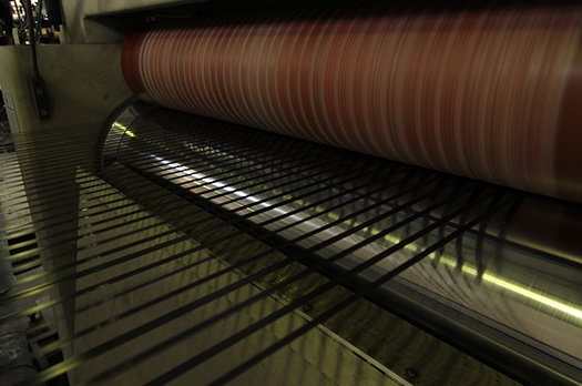 Lankhorst Yarns produces flat yarn for fabrics used in soil reinforcement